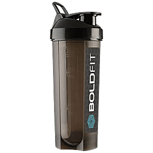 Buy Boldfit Bold Gym Shaker/Sipper Water Bottle - Black Online at Best ...