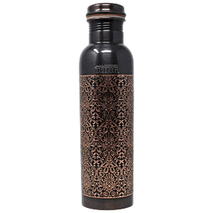 Buy Mr. Copper King Antique Engraved Pure Copper Premium Water Bottle ...