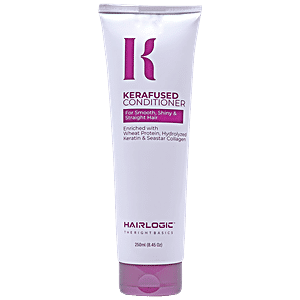 Buy Hair Logic Kerafused Shampoo - For Smooth, Shiny & Straight Hair ...
