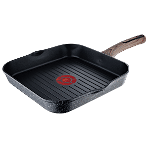 Buy Bergner Ultimate ILag Marble Non-Stick Fry Pan / Frying Pan, 24 cm, Induction Base, Wooden ...