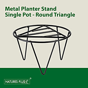 Buy NATURES PLUS Metal Planter Stand Single Pot - Round Online at Best ...