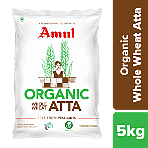 Buy Amul Organic Whole Wheat Atta Online at Best Price of Rs 65 - bigbasket