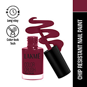 Buy Lakme True Wear Color Crush Nail Paint - Long Lasting & Vibrant ...