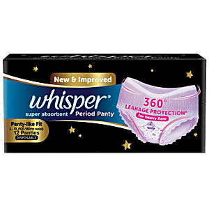 Buy Whisper Period Panties - M To L, For Heavy Flow Online at Best ...