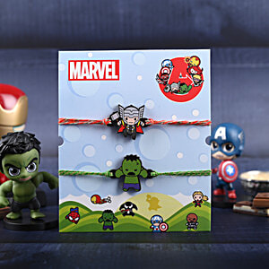 Buy Marvel The Hulk & Mighty Thor Rakhi Set - DA 73 Online at Best ...