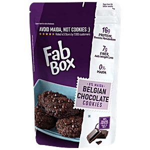 Buy Fabbox Healthy Snack - Belgium Chocolate Cookies 91 g + Premium ...