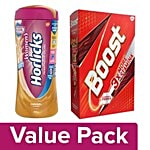 Buy bb Combo Horlicks Womens Caramel Flavor 400gm + Boost Health ...