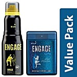 Buy Engage Deodorant Spray Urge For Men 150ml + On Pocket Perfume Man Cool Marine 18ml Online at ...