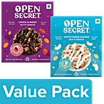 Buy Open Secret Nutty Cookies - Choco Almond + White Choco Cashew (2 ...
