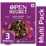 Buy Open Secret Nutty Cookies- Choco Almond (3 Boxes, 2 Cookies Per Box ...