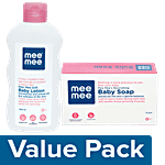 Buy Mee Mee Soft Baby Lotion 500 ml + Nourishing Baby Wellness Soap 100 ...