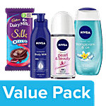 Buy bb Combo Nivea x Cadbury Valentines: Body Lotion, Bodywash, Roll On ...