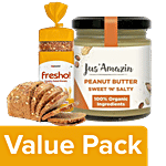 Buy bb Combo Fresho Multigrain Bread 400 g + Jus Amazin Organic Peanut ...