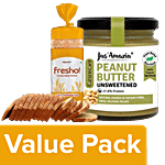 Buy bb Combo Fresho Whole Wheat Bread 400 g + Jus Amazin Crunchy ...