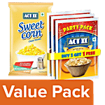 Buy ACT II Sweet Corn-Chaat Masala,121.5 g+Instant Popcorn Value Pack ...
