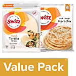 Buy Switz Tortilla Wraps - Original, Vegan Friendly 360 g + Paratha ...