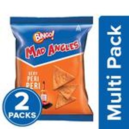 Buy Bingo Mad Angles - Very Peri Peri, Corn-Based, Spicy Crunchy Chips ...