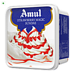 Buy Amul Ice Cream - Strawberry Magic Sundae, Real Milk Online at Best ...