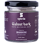 Buy Spicta Walnut Bark Teeth Whitening Dust - With Bentonite Clay, Mint ...
