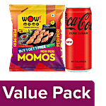 Buy bb Combo Wow! Momo Veg Peri Peri Momos, 10 pcs + Coca Cola Zero ...