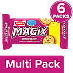 Buy Parle Magix Sandwich Biscuits - Strawberry Online at Best Price of ...
