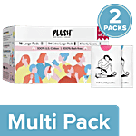 Buy Plush Sanitary Pad With Disposable Pouches & Panty Liners, 100% ...