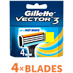 Buy Gillette Vector3 Cartridges 4 Pcs Carton Online at the Best Price ...