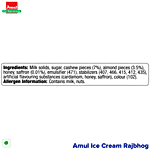 Buy Amul Real Ice Cream - Rajbhog 1 lt Tub Online at Best Price. of Rs ...