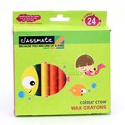 Buy Classmate Color Crew Wax Crayons - Length 90 mm Jumbo, CR05 Online ...