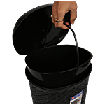 Buy Cello Classic Plastic Dustbin / Garbage Bin - Black Online at Best ...