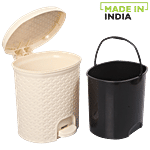 Buy Cello Classic Plastic Dustbin / Garbage Bin - Ivory Online at Best ...