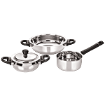 Buy Neelam Ss Cookware Set 4 Pcs Online At Best Price of Rs 1890 ...