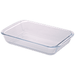 Buy Borosil Rectangular Dish - Transparent, ICY22RD0122 Online at Best ...
