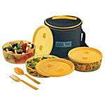 Buy Pinnacle Pinnacle Pride Lunch/Tiffin Kit - Yellow Online at Best ...