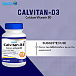 Buy Healthvit Tablets - Calvitan-D3, Calcium & Vitamin D3 Online at ...
