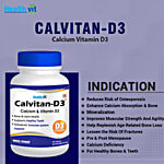 Buy Healthvit Tablets - Calvitan-D3, Calcium & Vitamin D3 Online at ...