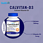 Buy Healthvit Tablets - Calvitan-D3, Calcium & Vitamin D3 Online at ...