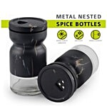 Buy Home Puff Spice Bottles - Metal, Nested With Stand, Black Online at ...