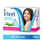 Buy Vivel Aloe Vera Soap, For Satin Soft Skin, Enriched with Aloe Vera ...
