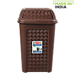 Buy Cello Classic Swing Plastic Dustbin / Garbage Bin - Brown Online at ...