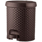 Buy Polyset Java Plastic Dustbin / Garbage Bin - Matt Brown Online at ...