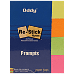 Buy Oddy Prompt Sticky Notes - Paper Flags, 25 mm x 75 mm, 4 Colours ...