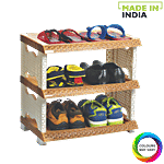Buy Aristo Vittora Plastic Shoe Rack/Shoe Stand - 3 Steps, Assorted ...