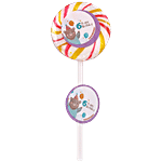 Buy Toonpops Candy Swirl Lollipop - 2.5", 5th Birthday Online at Best ...