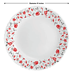 Buy Cello Dinner Plates - Opalware, Red Rose, White Online at Best ...