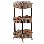 Buy Polyset Essential Plastic Trolley - Round, Assorted Color Online at ...