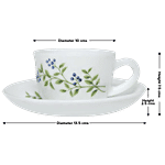 Buy LaOpala Chai/Tea Cup Set - Opalware, Lush Greens, Princess Online ...