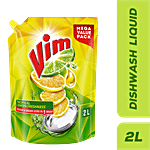 Buy Vim Dishwash Liquid Gel Refill - Lemon Online at Best Price of Rs 361 - bigbasket
