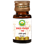 Buy Basic Ayurveda Prawal Panchamrit Ras Tablets - Relieves Bloating ...