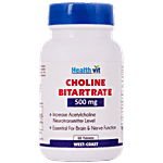 Buy Healthvit Choline Bitartrate 500 mg Tablets - Essential For Brain ...